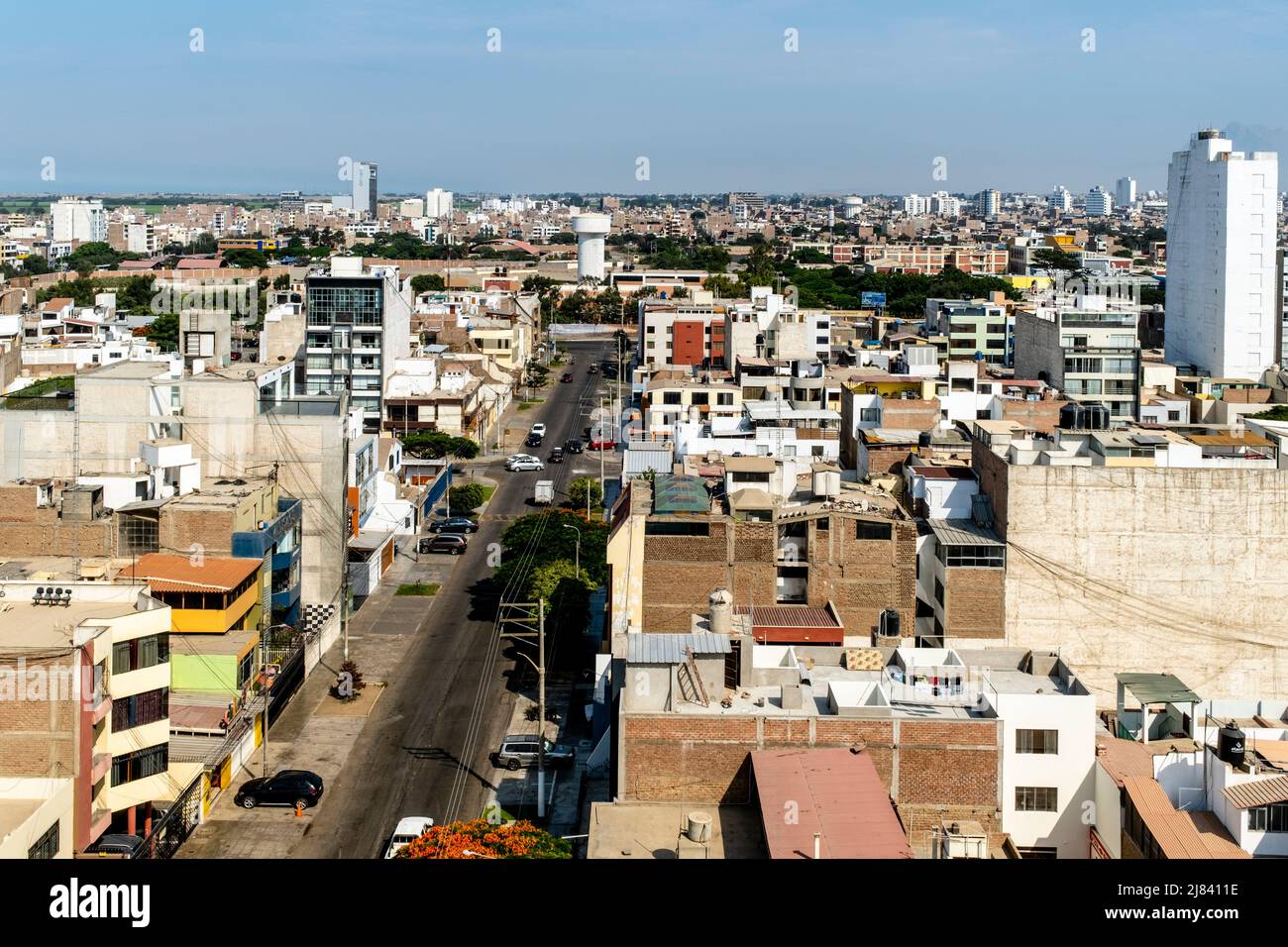 The Skyline Of The City Of Trujillo, La Libertad Region, Peru Stock ...