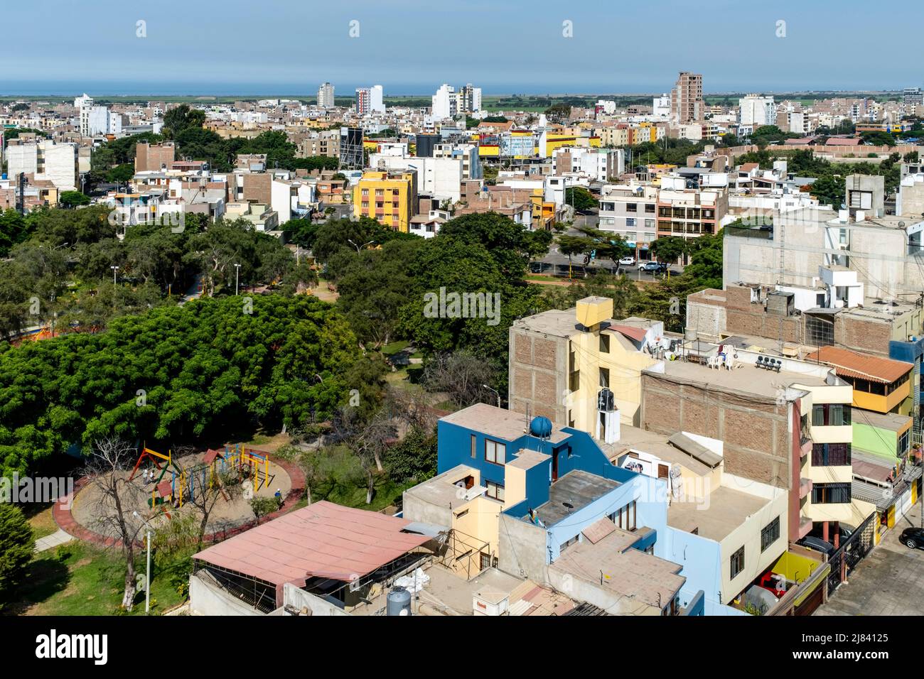 The Skyline Of The City Of Trujillo, La Libertad Region, Peru Stock ...