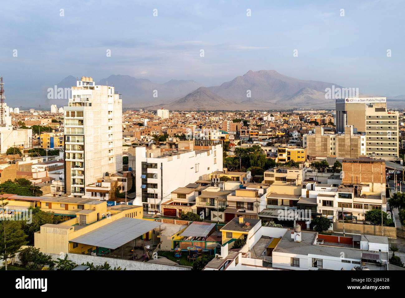 The Skyline Of The City Of Trujillo, La Libertad Region, Peru Stock ...