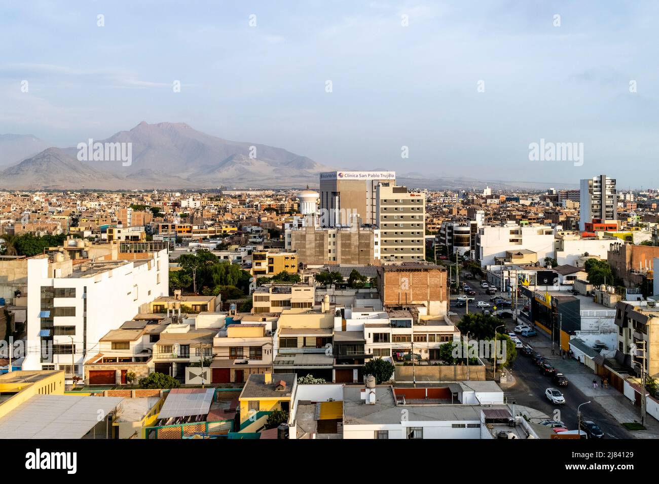 The Skyline Of The City Of Trujillo, La Libertad Region, Peru Stock ...
