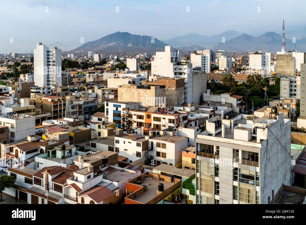 The Skyline Of The City Of Trujillo, La Libertad Region, Peru Stock ...