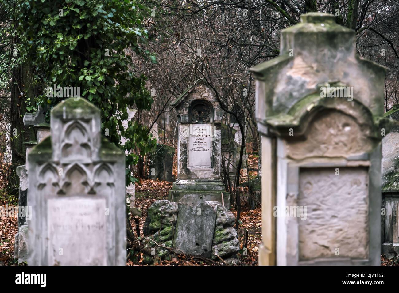 Old Graves on Saint Marx Cemetery Stock Photo - Alamy