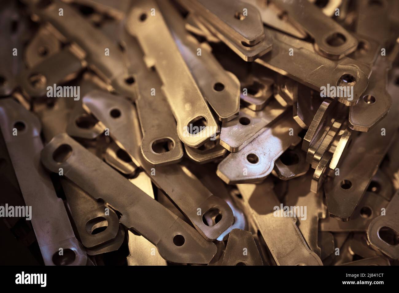 Powder details on copper basic manufactured by hot pressing Stock Photo ...