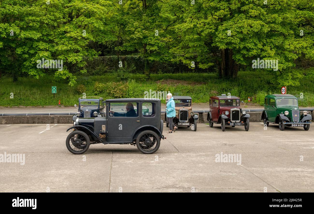 The Pre War Austin 7 car club members taking part in the ‘Century of ...