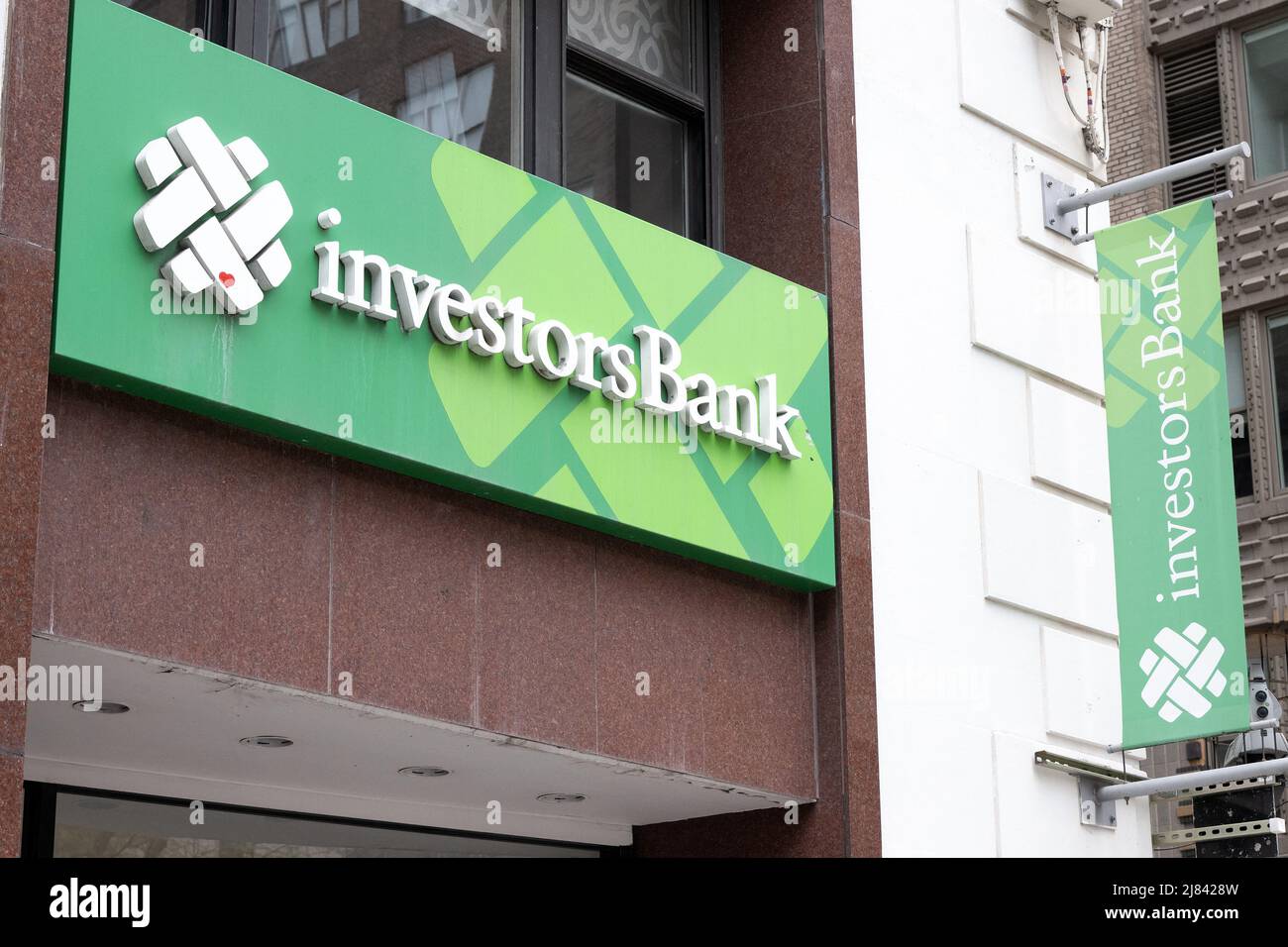 A shop sign of Invertors Bank, on May 07, 2022 in New-York City, USA ...