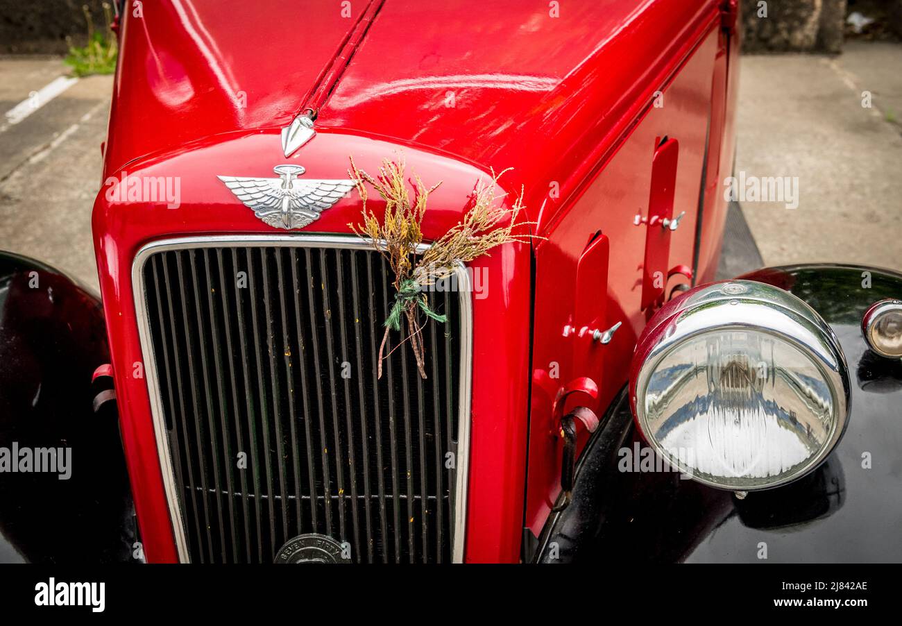 The Pre War Austin 7 car club members taking part in the ‘Century of ...