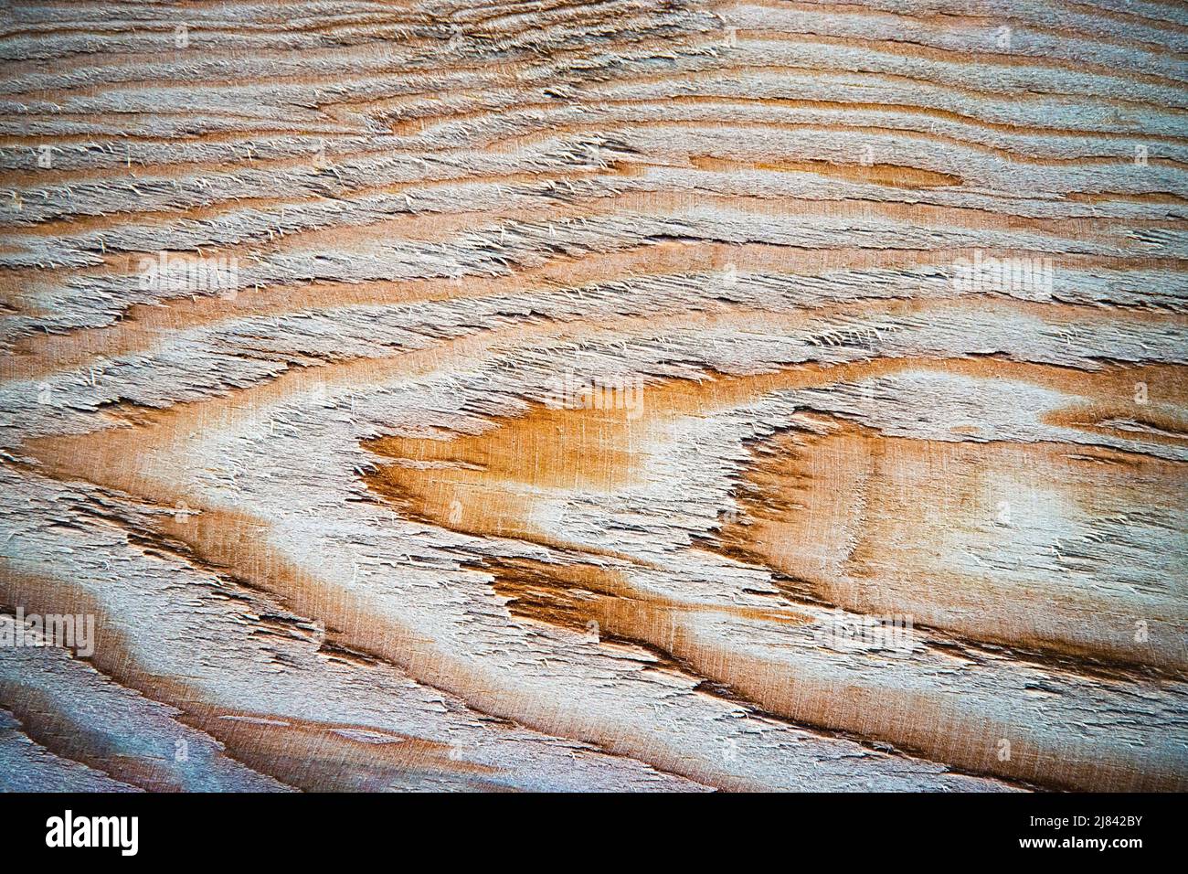 background or texture Detail of a rough wooden board with lines Stock ...