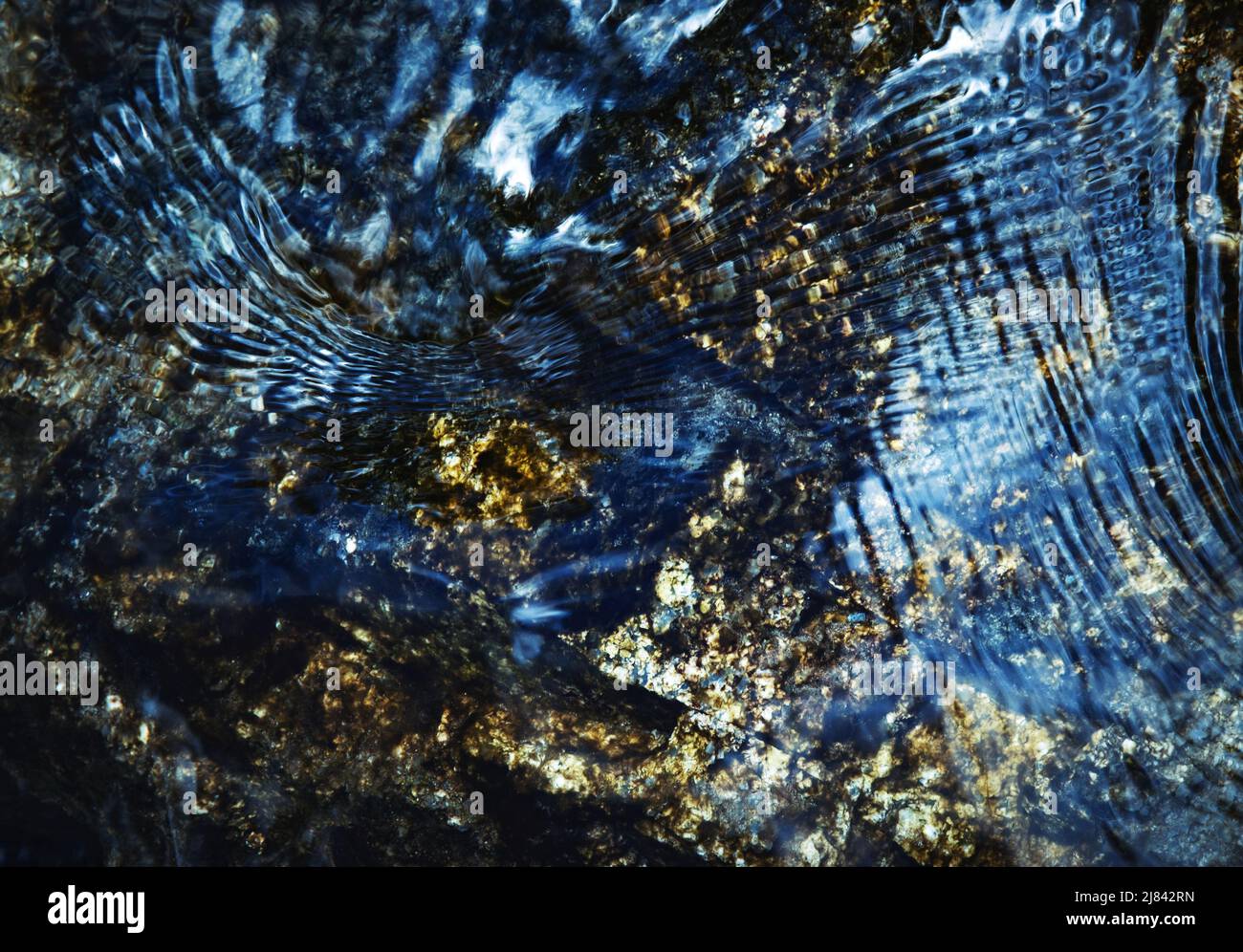 abstract background blue ripples on the water surface Stock Photo - Alamy