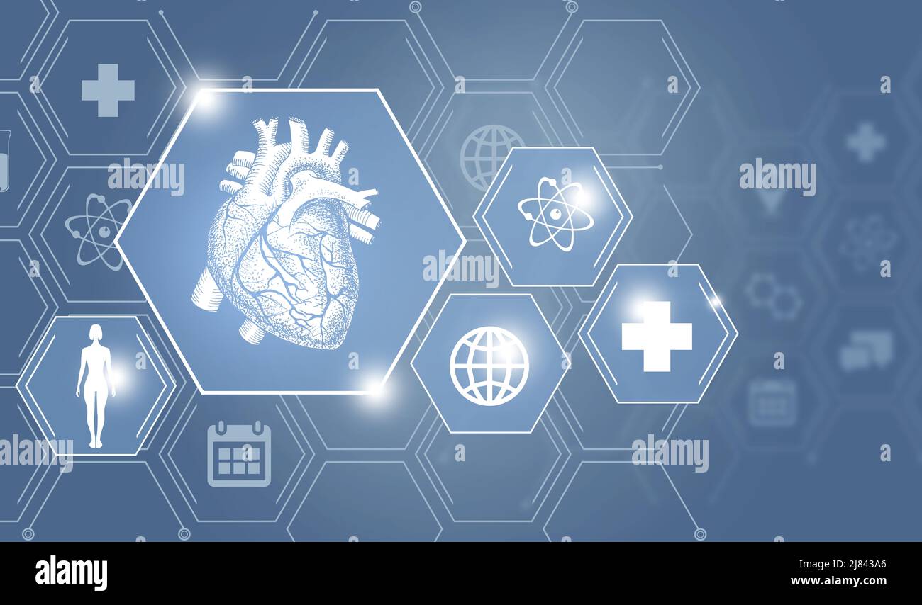 Human internal organ Heart emergency help and protection from diseases ...