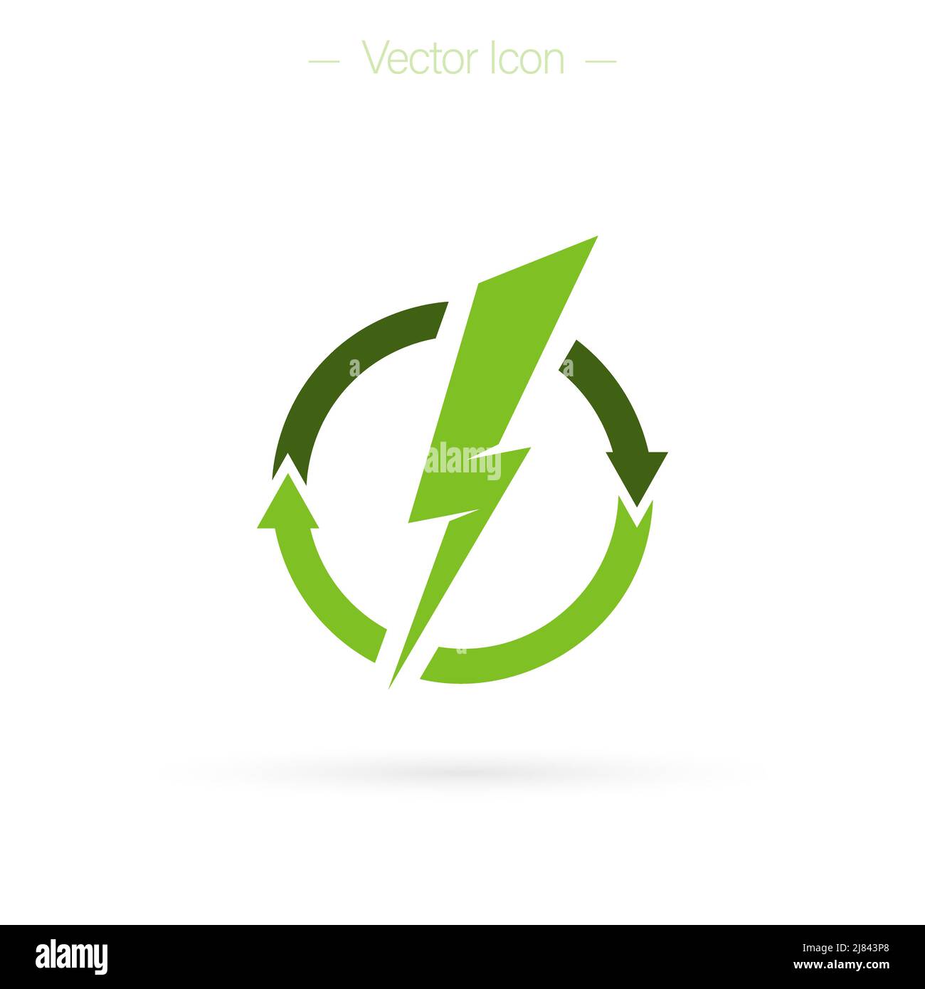 Ecology Recycle, Bioenergy icon. Vector logo illustration isolated on ...
