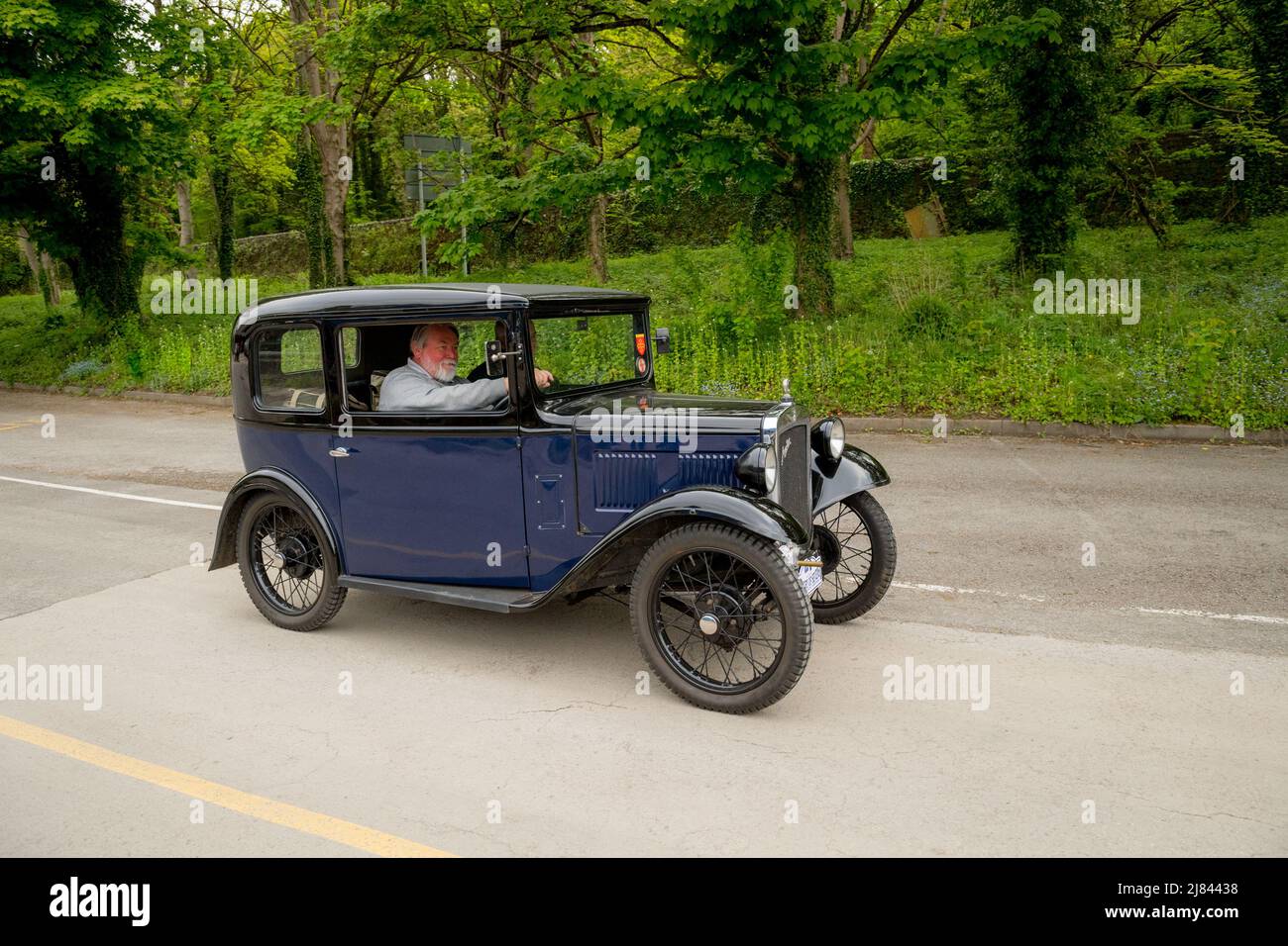 The Pre War Austin 7 car club members taking part in the ‘Century of ...
