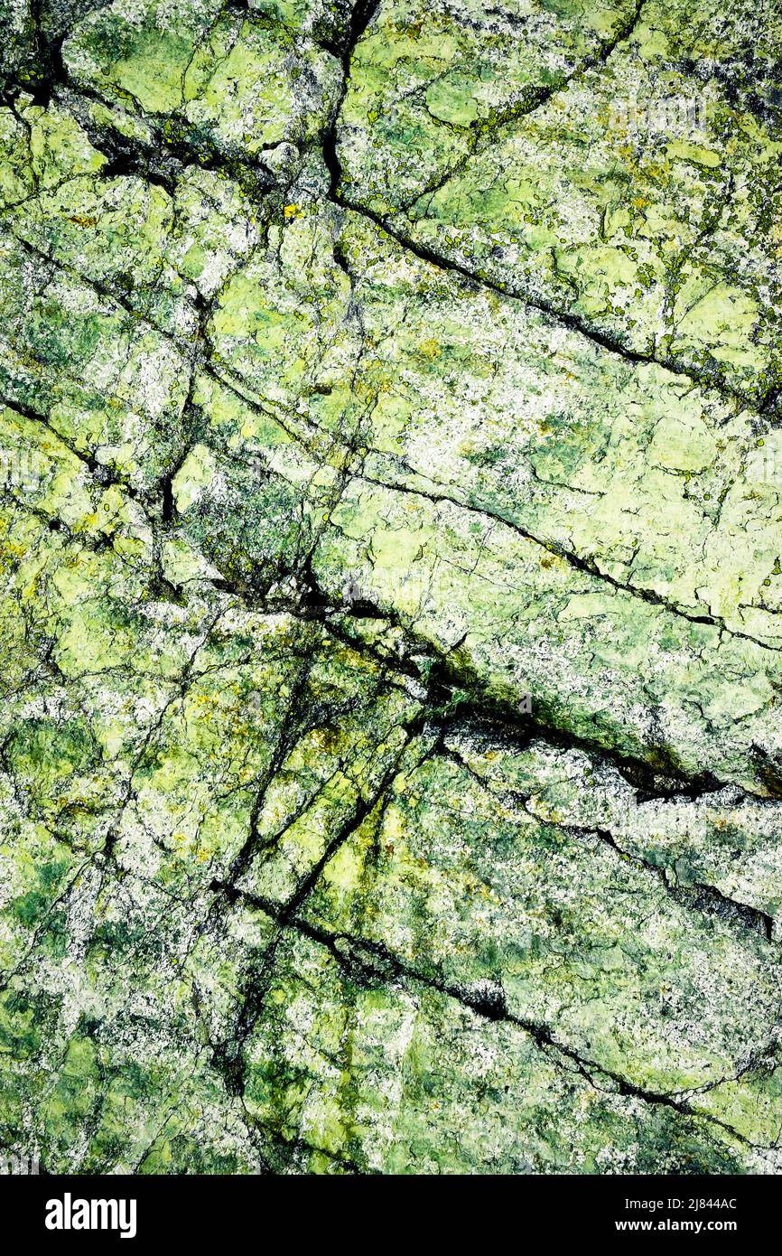 background or texture abstract green rock with cracks Stock Photo - Alamy