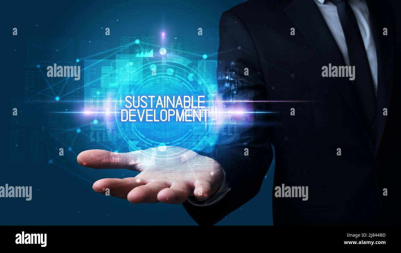 Man hand holding digital technology concept Stock Photo - Alamy