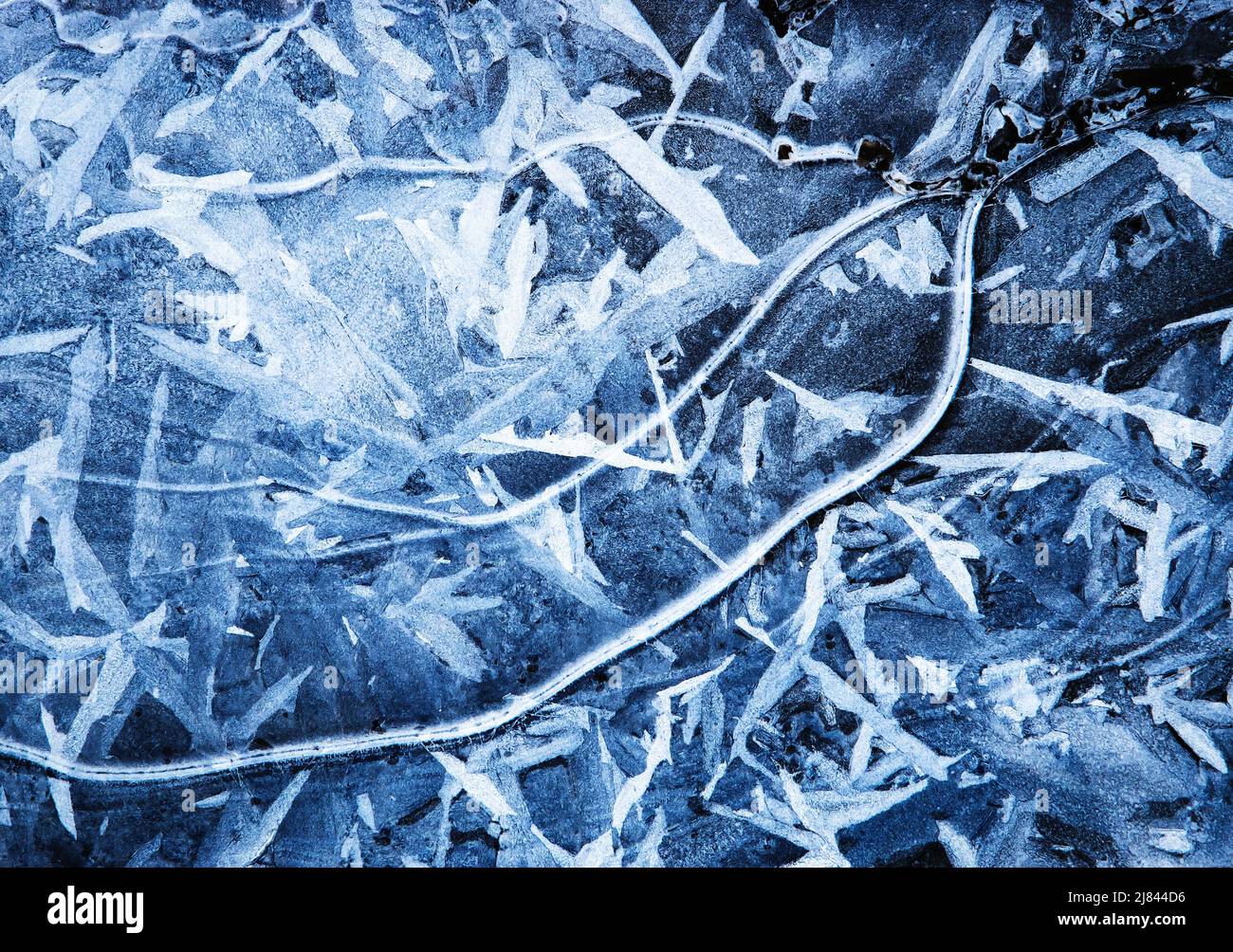 abstract background or texture arc lines on frozen water level Stock ...