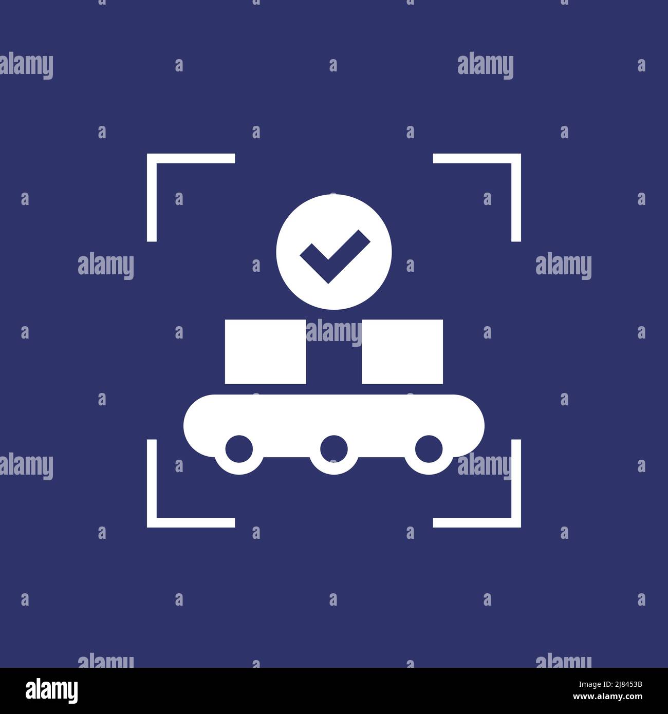 Manufacturing conveyor belt inspection Stock Vector Images - Alamy