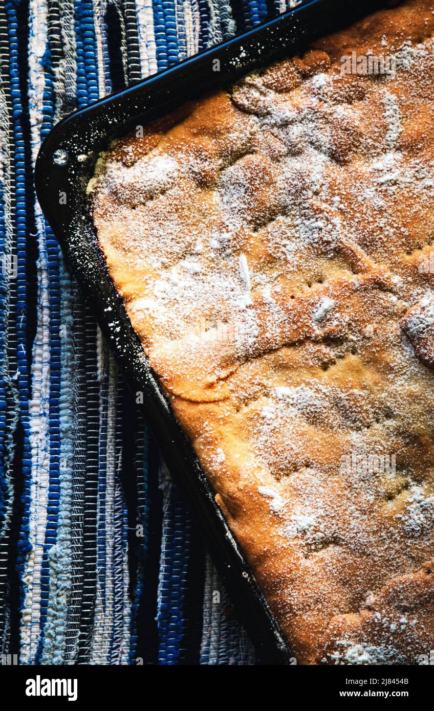food background abstract surface of baked cake in a pan Stock Photo - Alamy