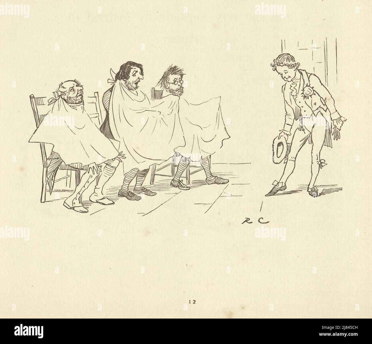 Vintage illustration of Scene from The Great Panjandrum Himself ...