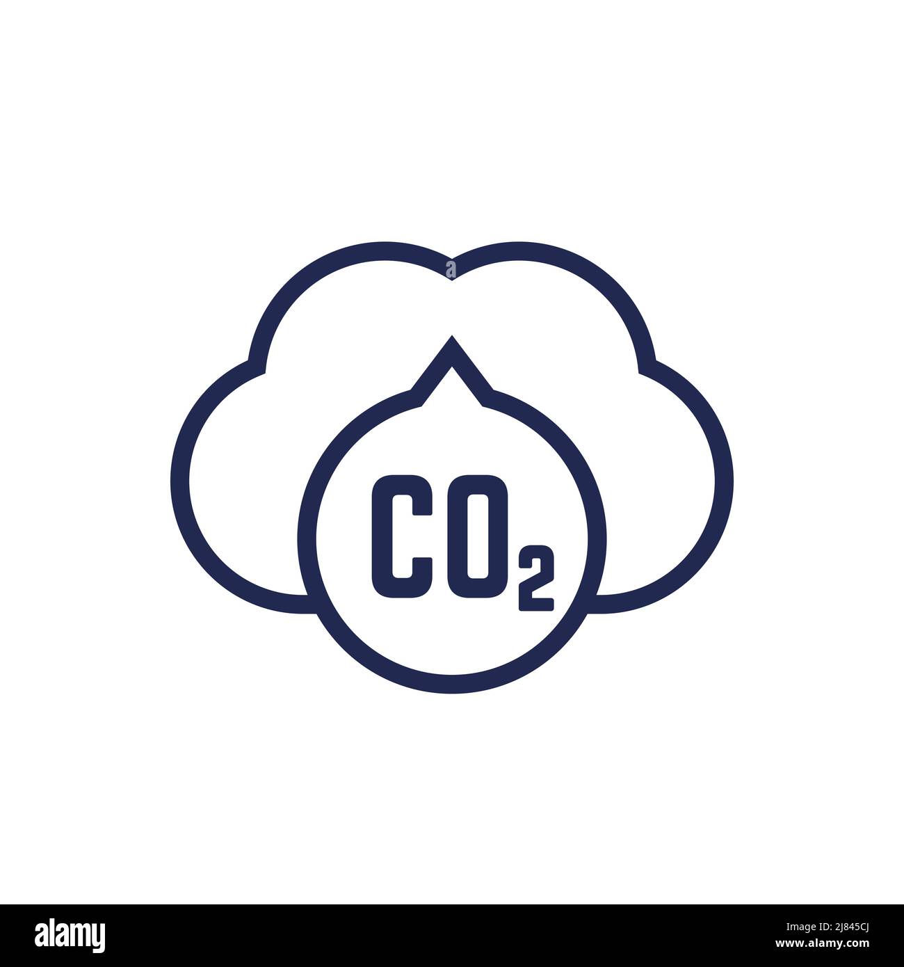 co2 gas and carbon emissions vector icon Stock Vector Image & Art - Alamy