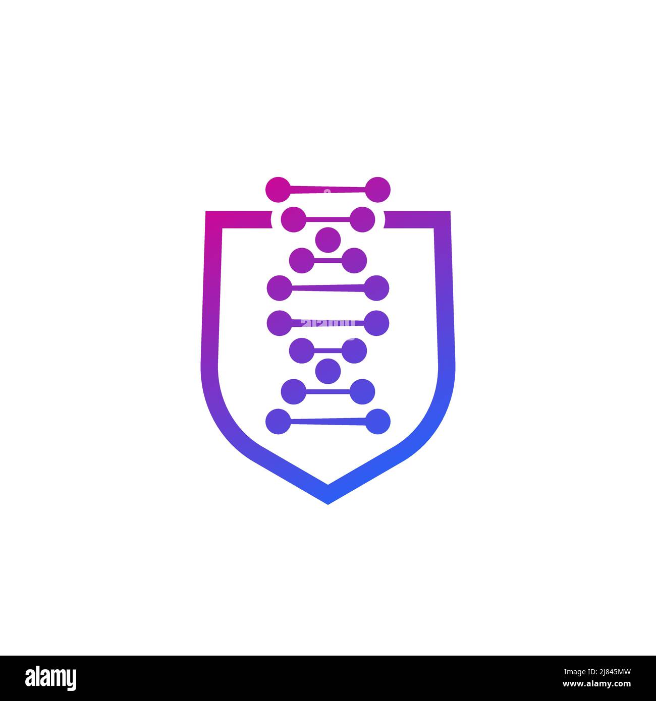 dna and shield logo, genetic protection vector Stock Vector Image & Art ...