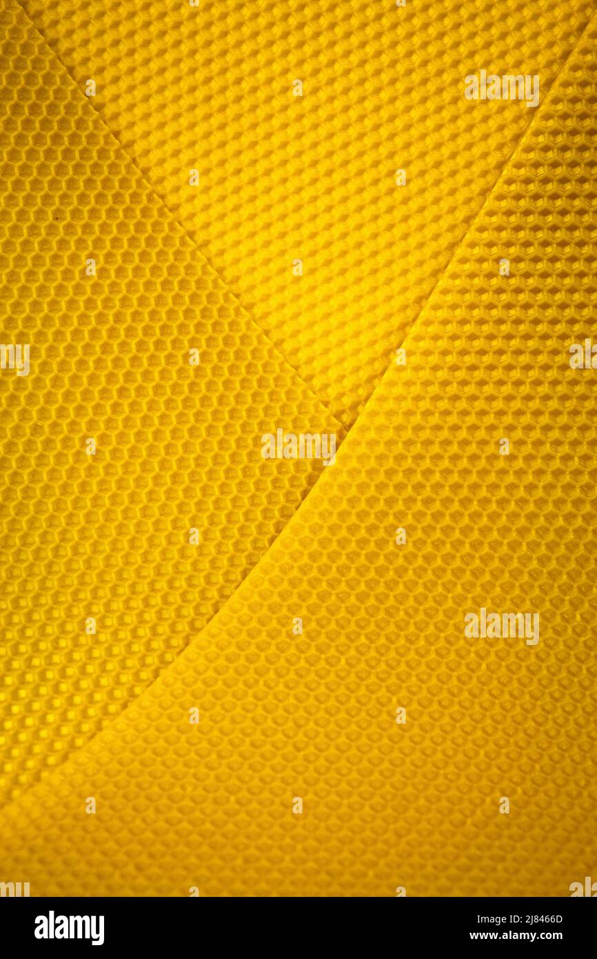 abstract background or texture background of yellow wax honeycomb Stock ...