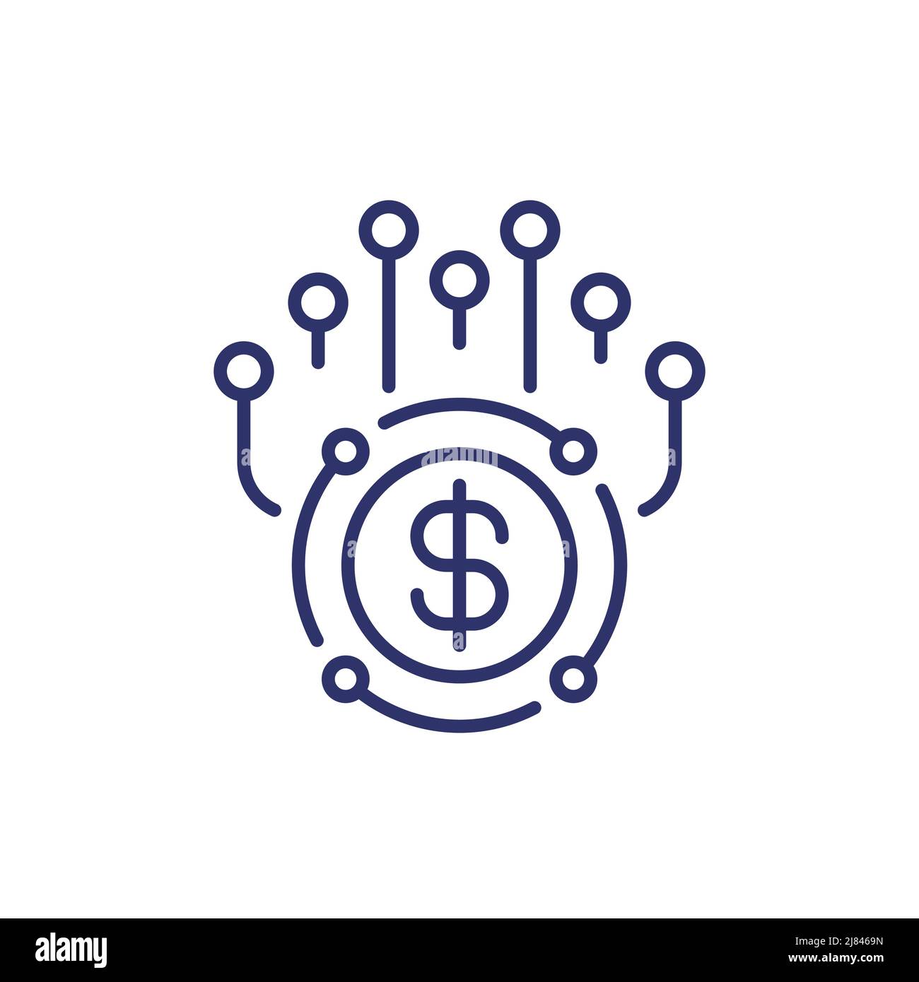 income streams, sources line icon Stock Vector Image & Art - Alamy