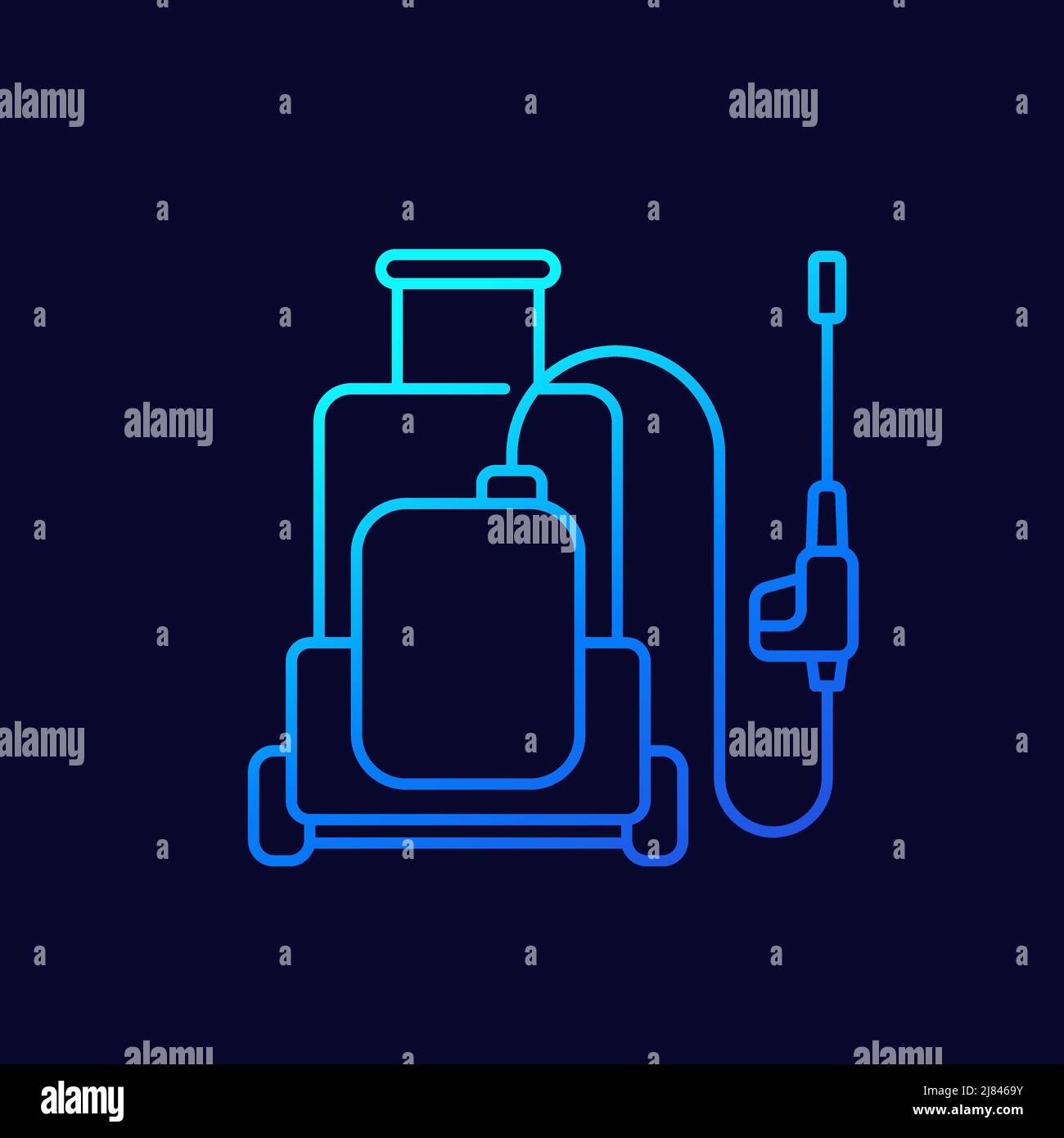 pressure washer and cleaning line icon Stock Vector Image & Art - Alamy