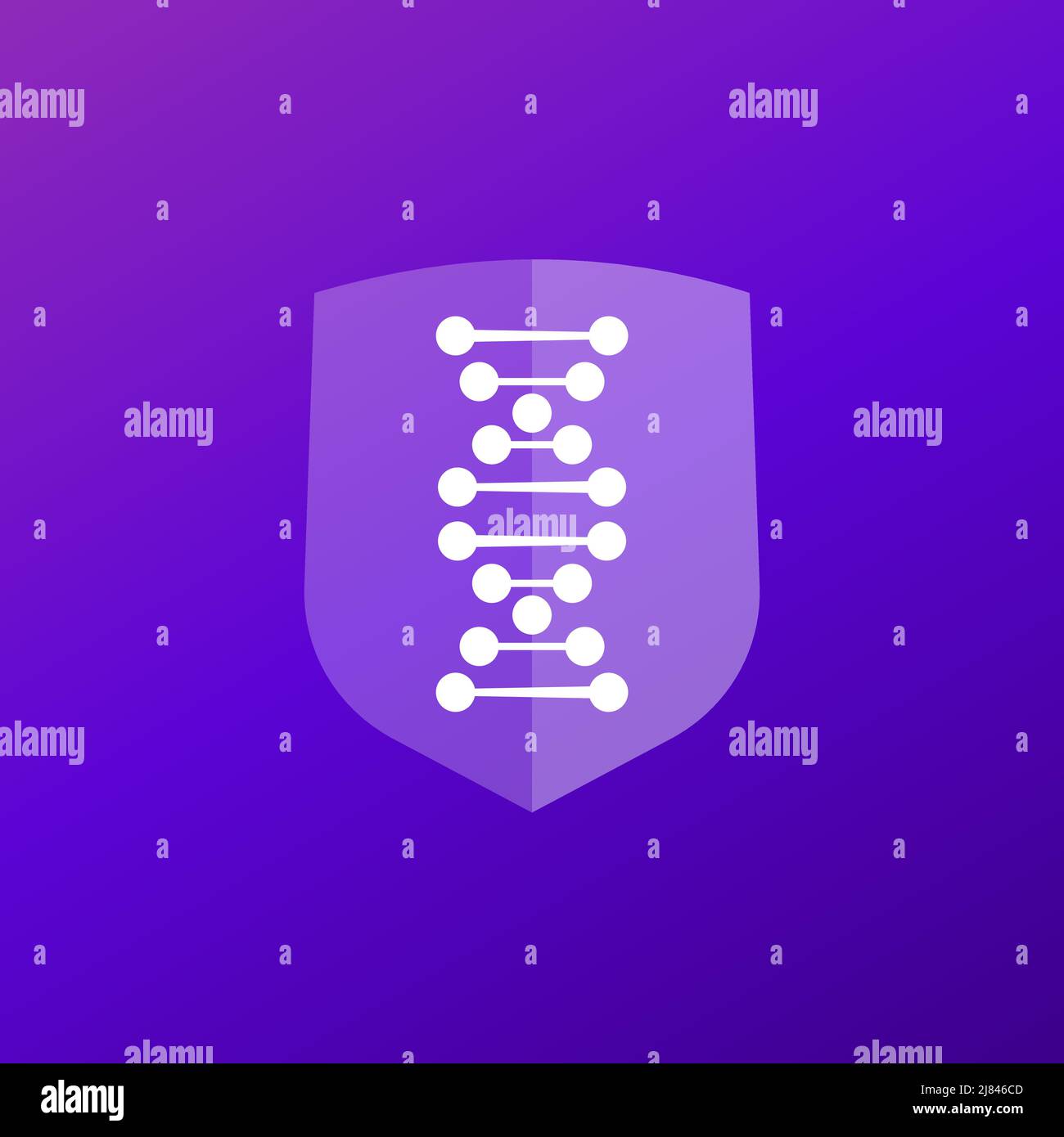 dna and shield, genetics logo Stock Vector Image & Art - Alamy