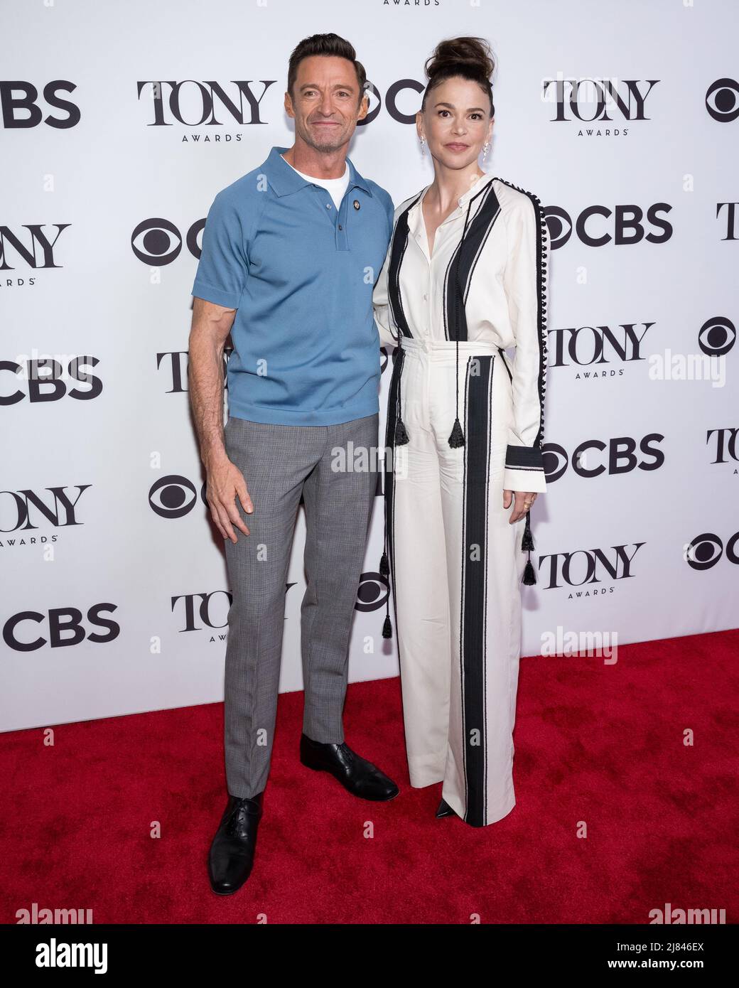 New York, United States. 12th May, 2022. Hugh Jackman and Sutton Foster ...