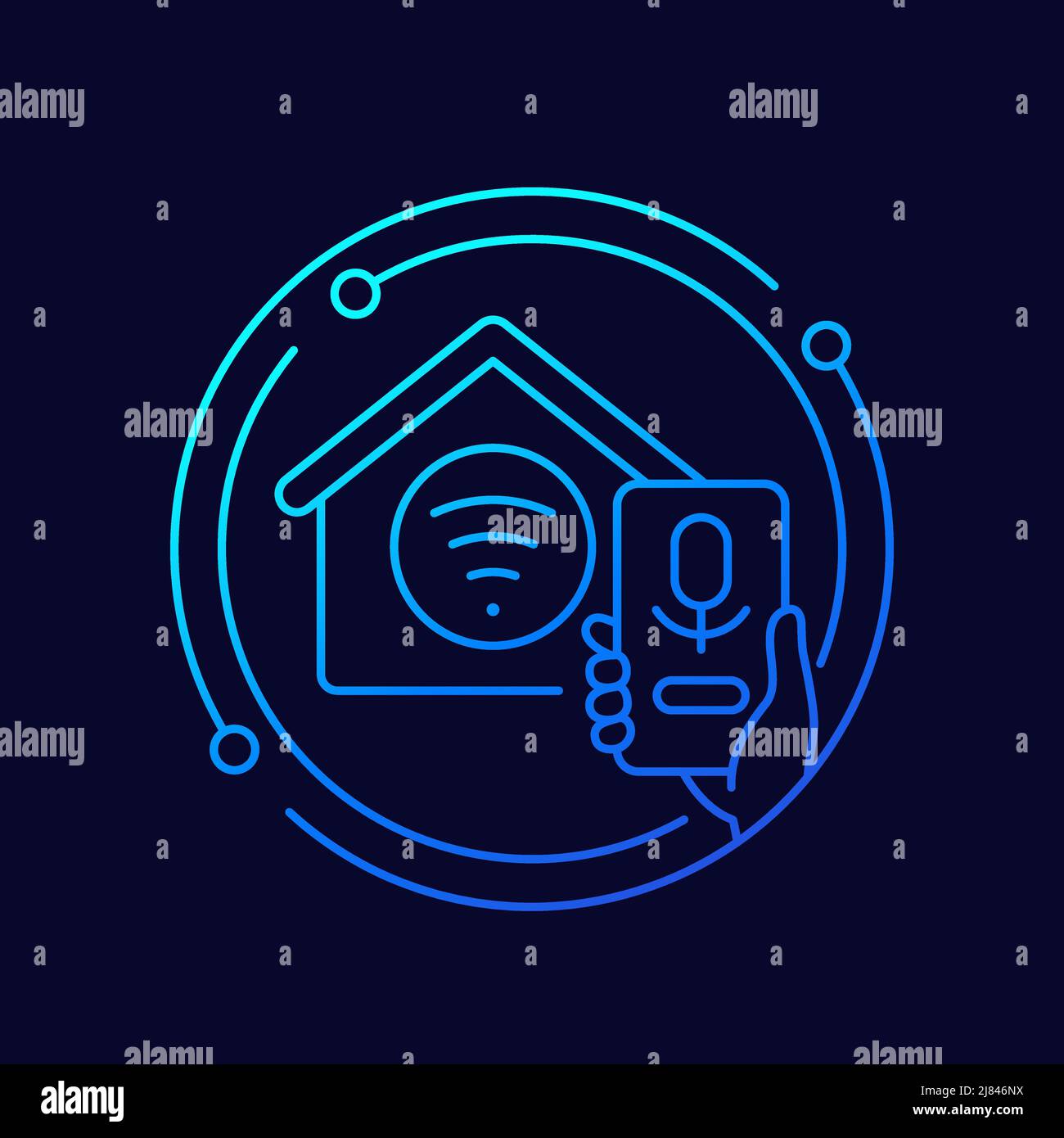 Neon remote control icon Stock Vector Images - Alamy