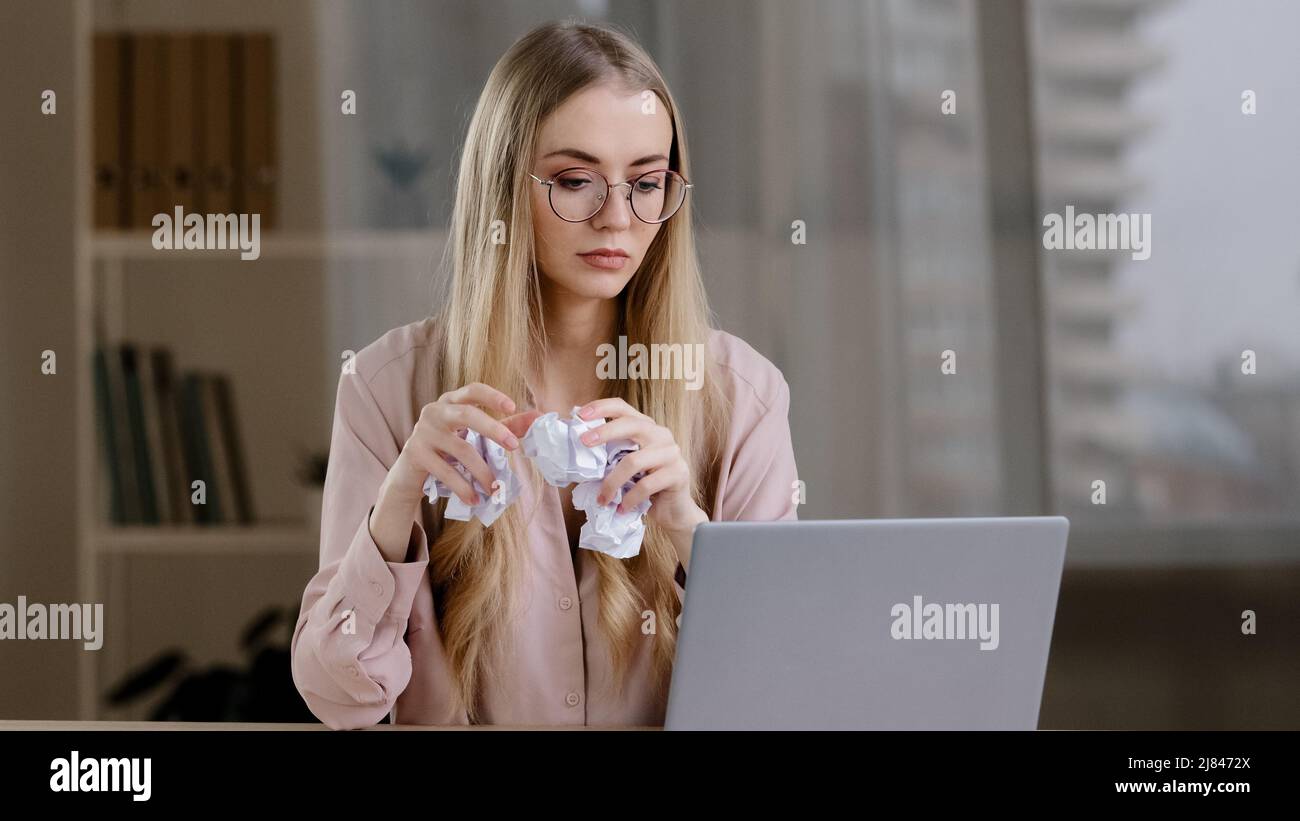 Angry caucasian business woman mad furious lady boss leader teacher ...