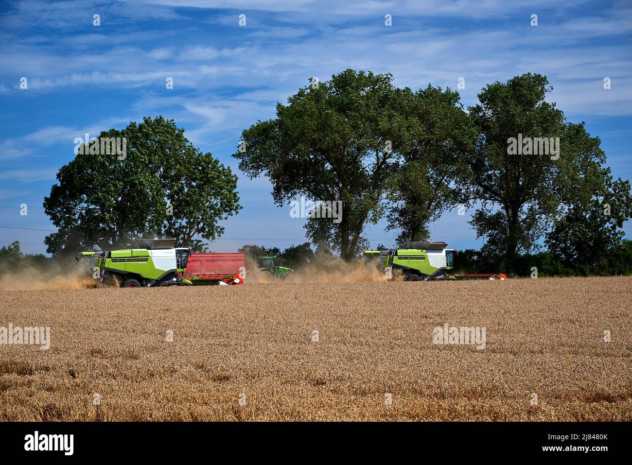 Aerial harvester cut wheat crop hi-res stock photography and images - Alamy