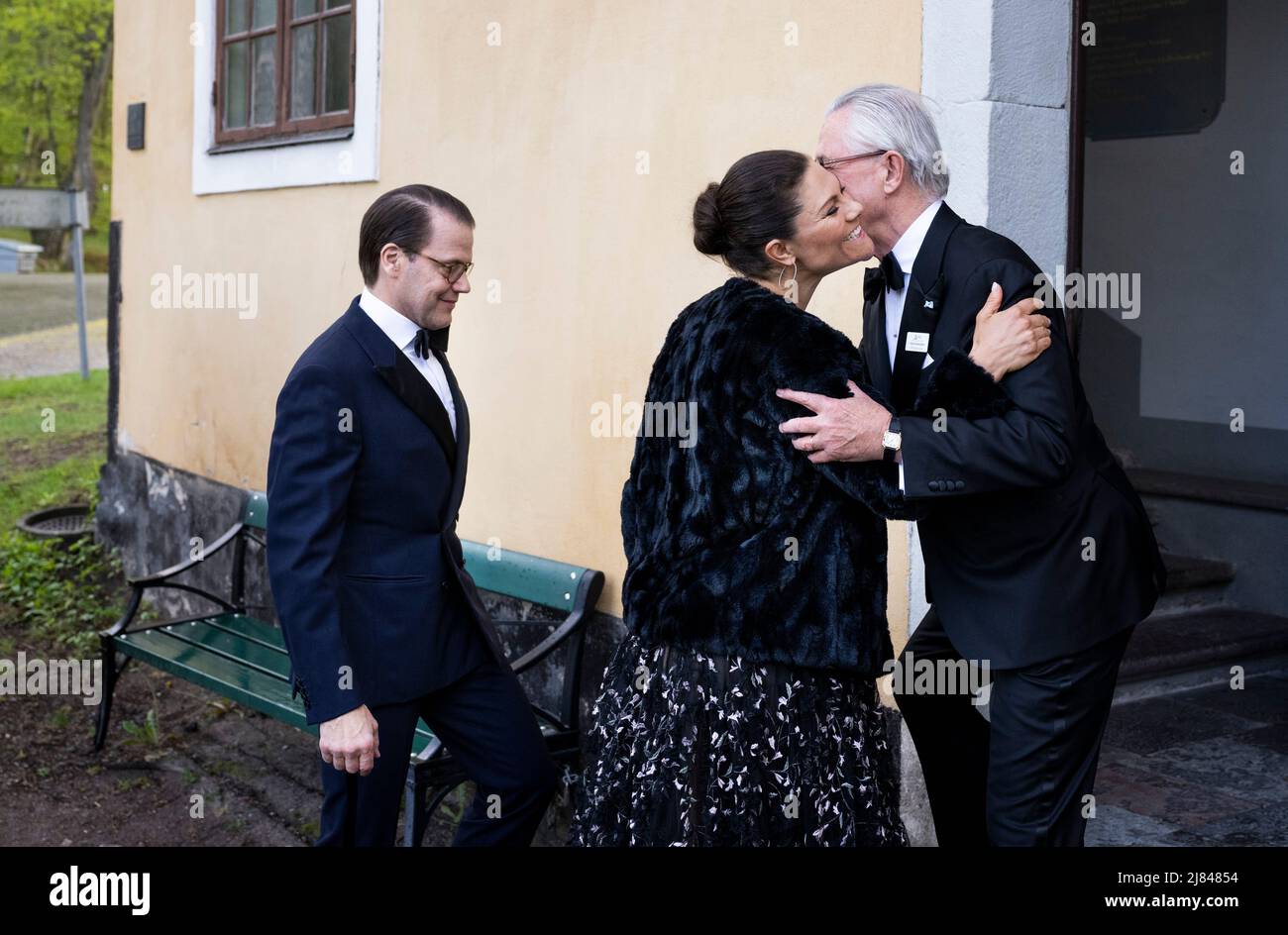 Crown Princess Victoria and Prince Daniel are greeted by Tord Magnuson ...