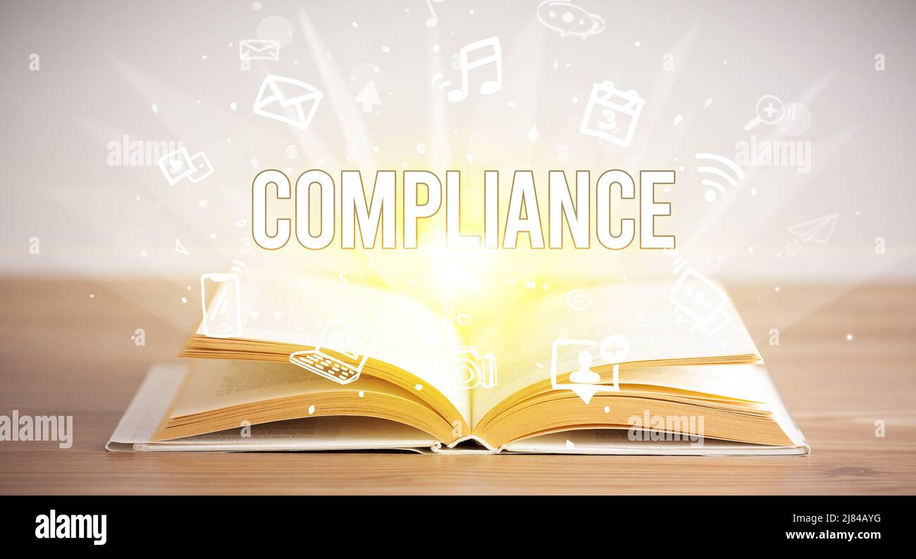 open book with business inscription Stock Photo - Alamy