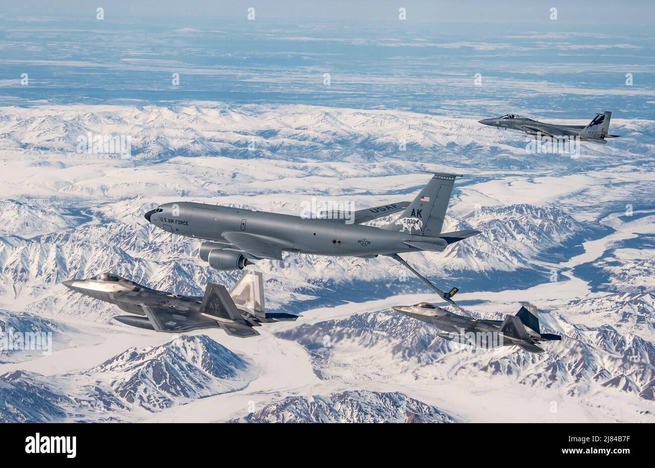 Apr 18, 2022 - Joint Base Elmendorf-Richardson, Alaska, USA - A KC-135 ...