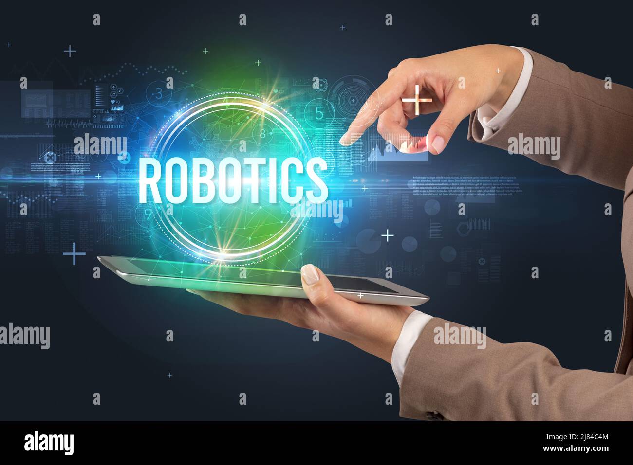 Close-up of a touchscreen, new tech concept Stock Photo - Alamy