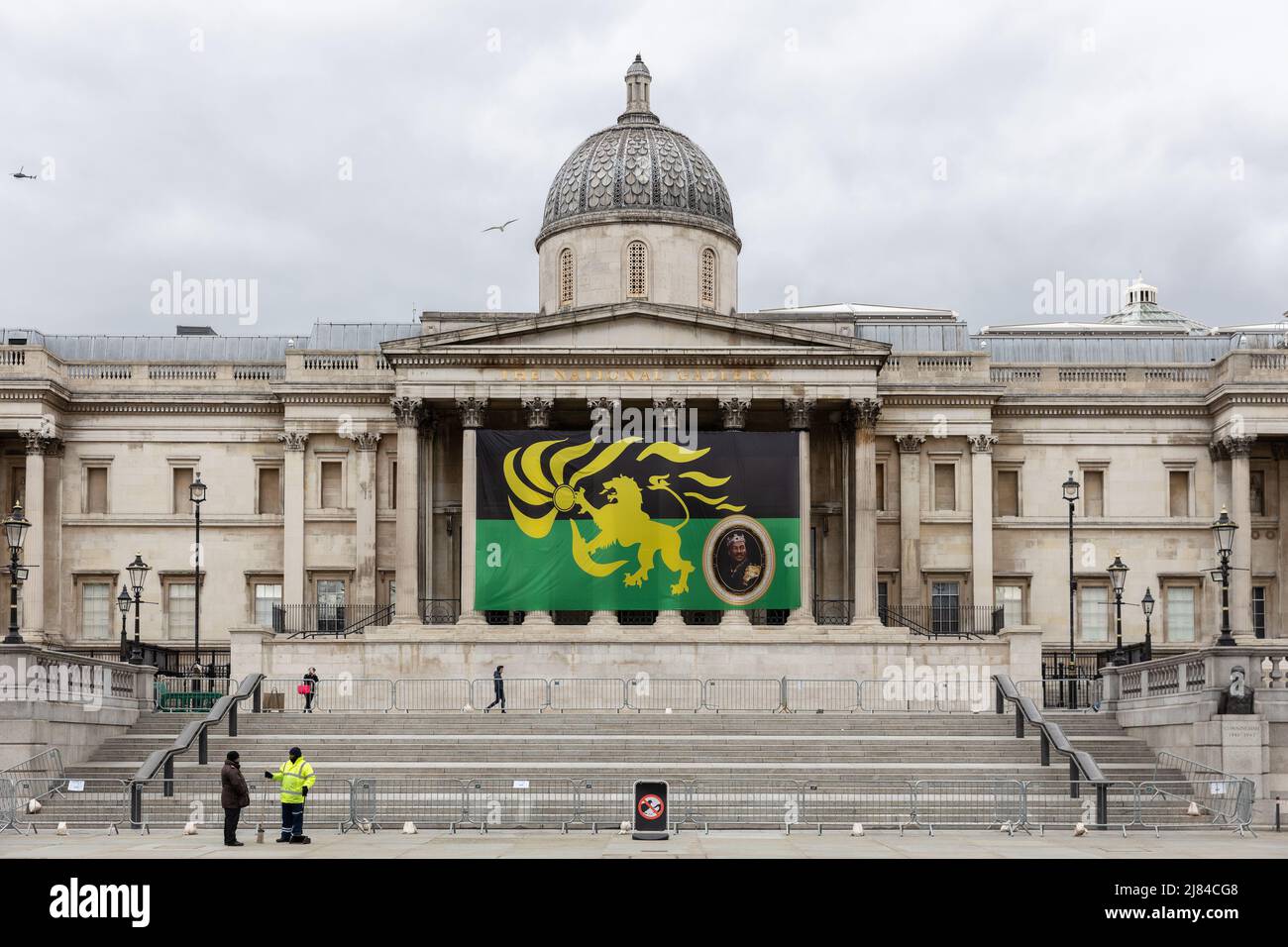 The flag of Zamunda, from the movie Coming 2 America, hanging on the ...