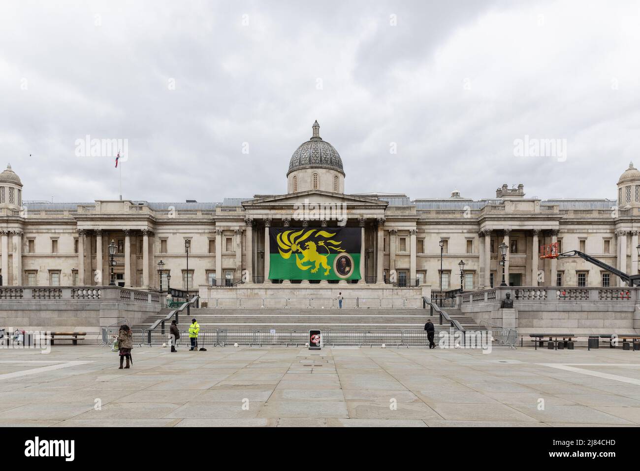 The flag of Zamunda, from the movie Coming 2 America, hanging on the ...