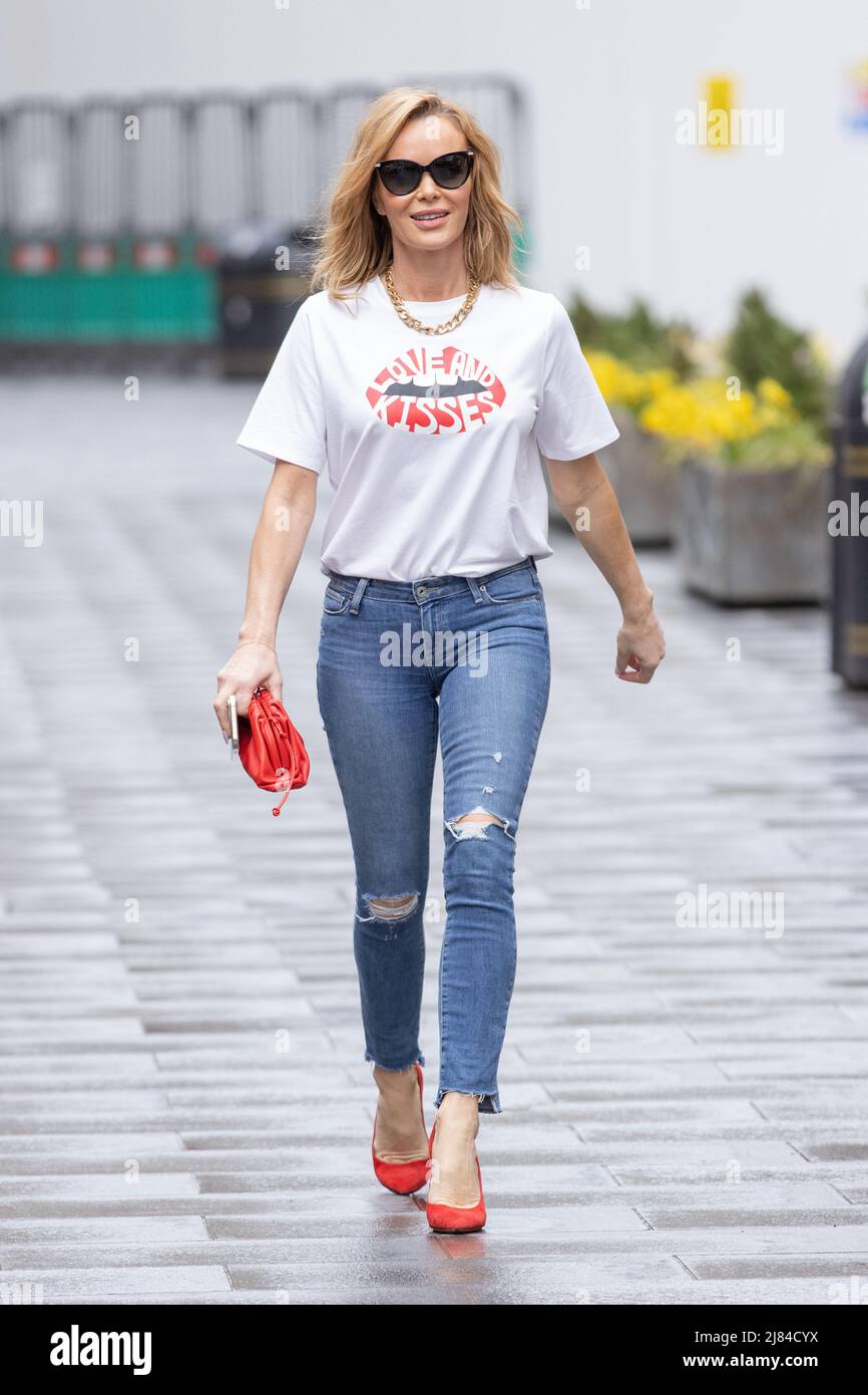 Amanda Holden seen leaving Global Studios after radio show Featuring ...