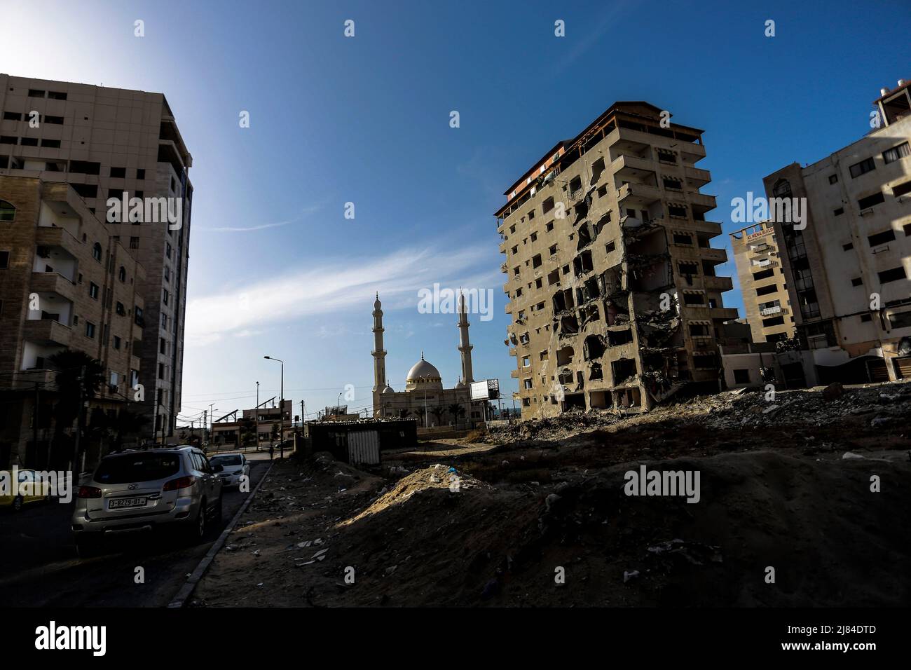 May 10, 2022, Gaza City, The Gaza Strip, Palestine: A captured image ...