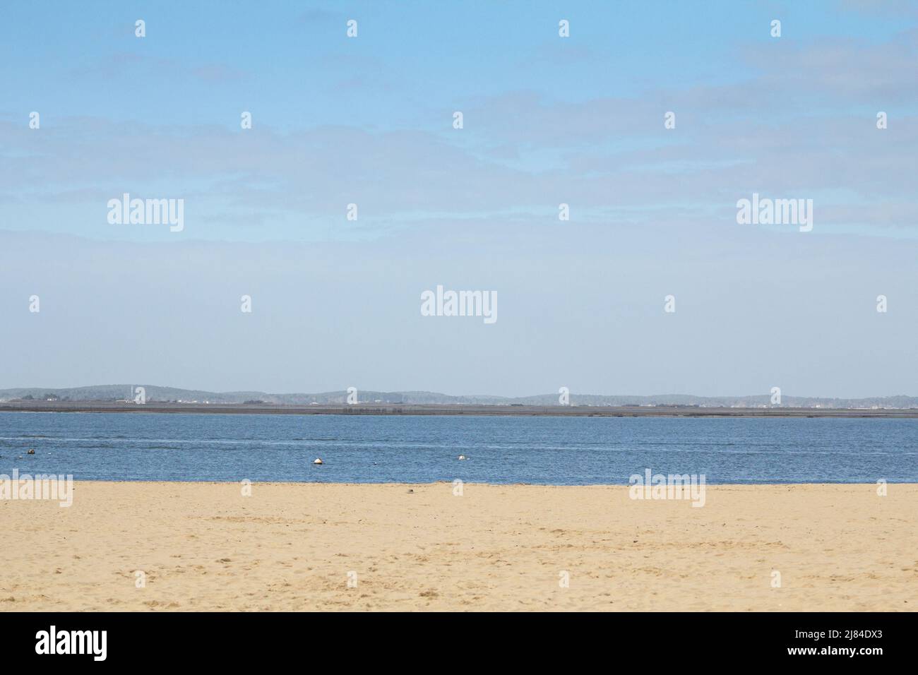 picture of a beach on the arcachon bay, or bassing d'arachon, in France ...