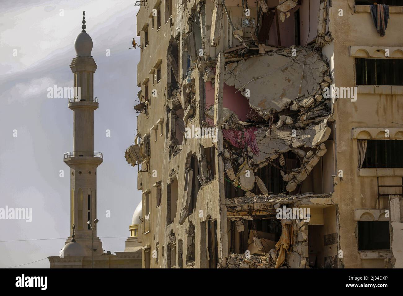 May 10, 2022, Gaza City, The Gaza Strip, Palestine: A captured image ...