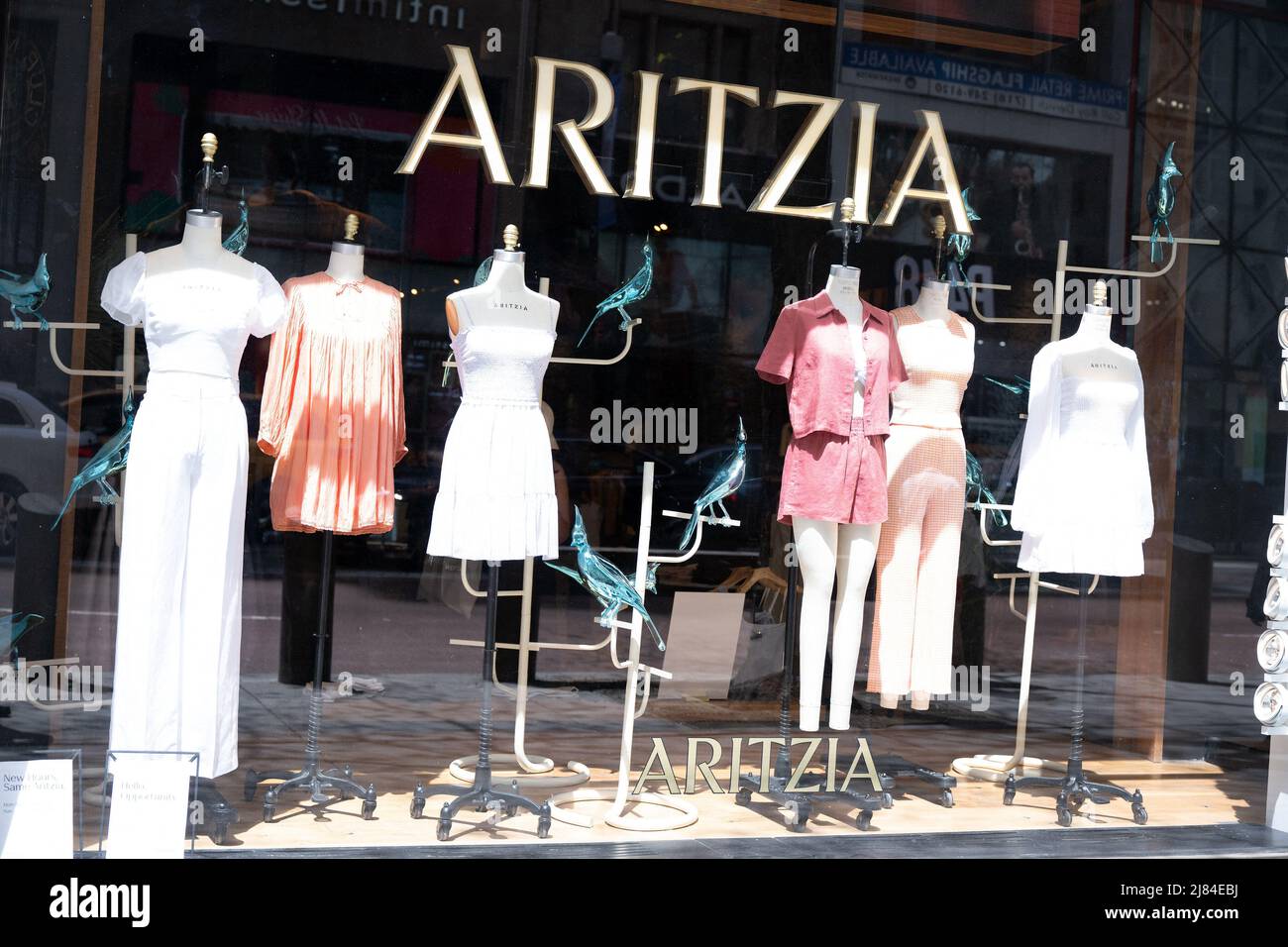A shop sign of ARITZIA, on May 07, 2022 in New-York City, USA. Photo by ...