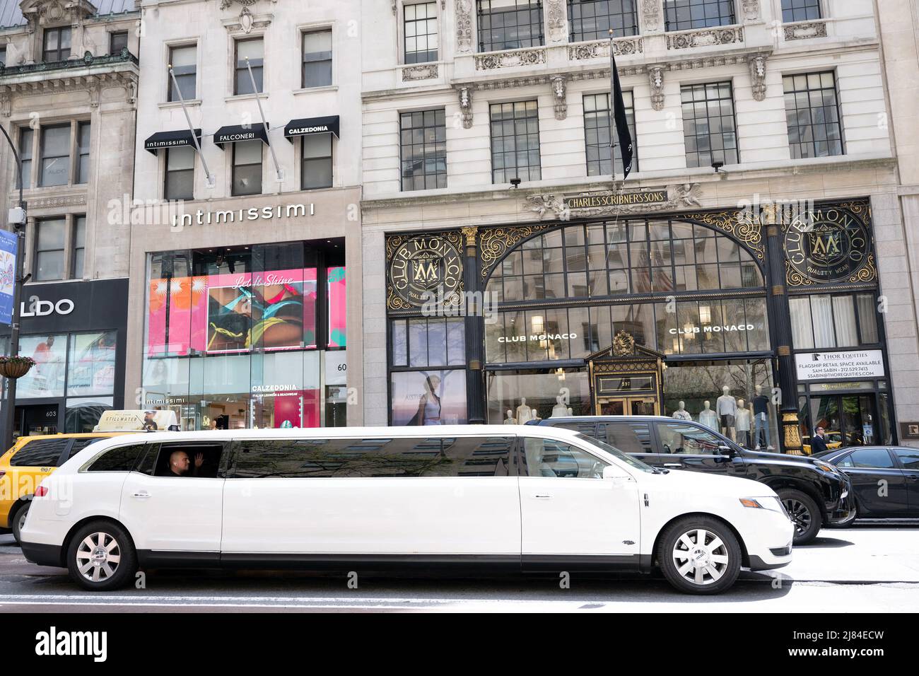 A shop sign of limousine, on May 07, 2022 in New-York City, USA. Photo ...