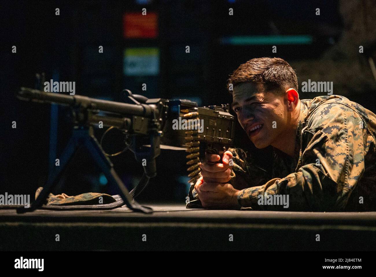 Indoor simulated marksmanship trainer hi-res stock photography and ...