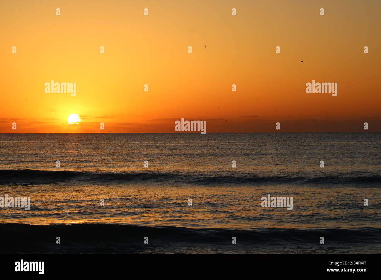 April Sunrise at Cocoa Beach Florida Stock Photo - Alamy
