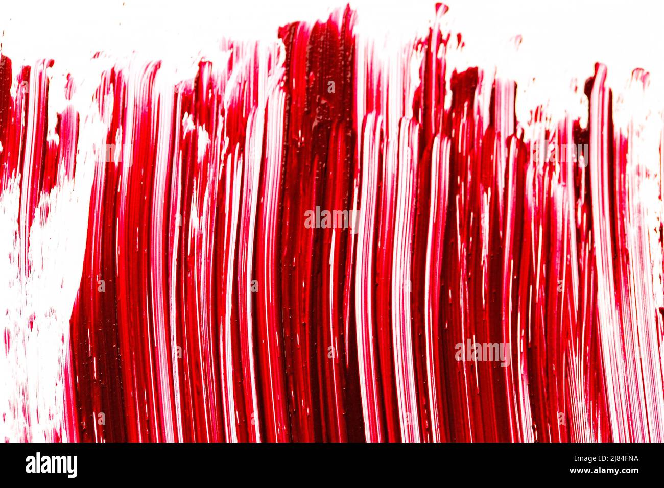 Red lipstick swatch .Lipstick texture on a white background. red ...