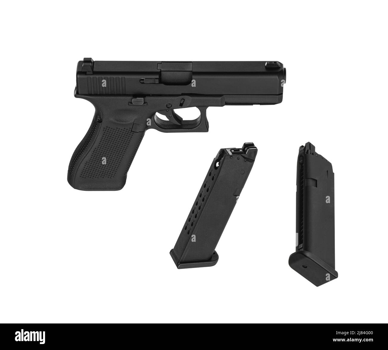 Air gun. Modern pneumatic weapon for air soft, sports and entertainment ...