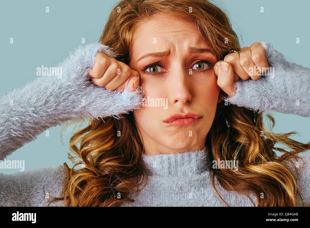 Beautiful sad woman hi-res stock photography and images - Alamy