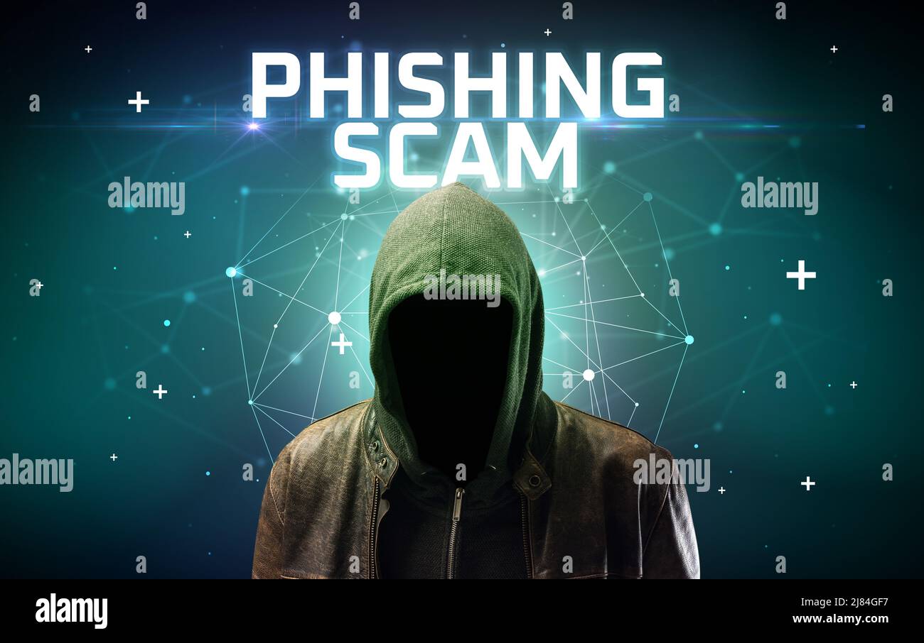 Mysterious hacker, online attack concept Stock Photo - Alamy