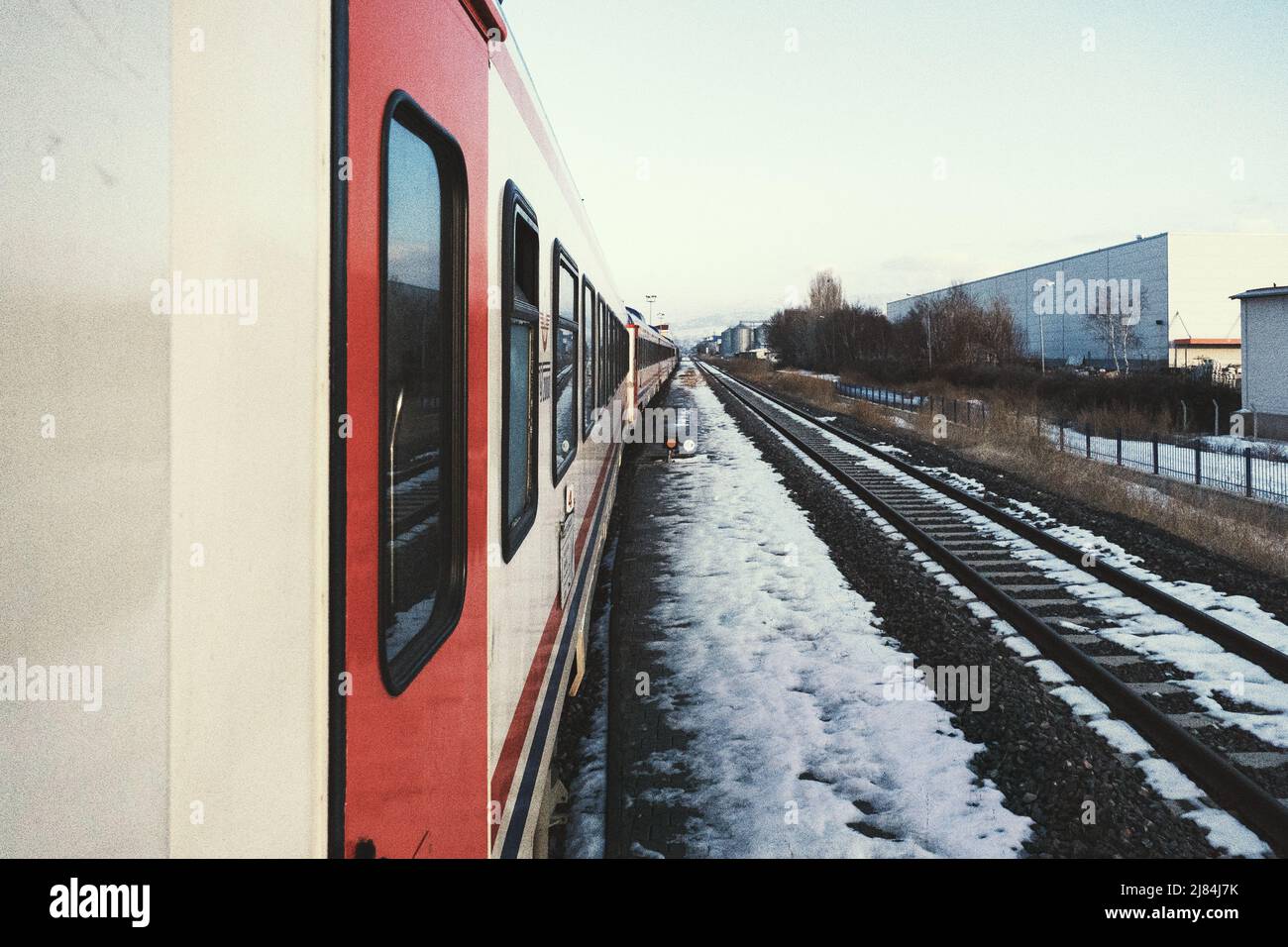 Erzurum, Turkey - February 22, 2022: Eastern express trains side and ...